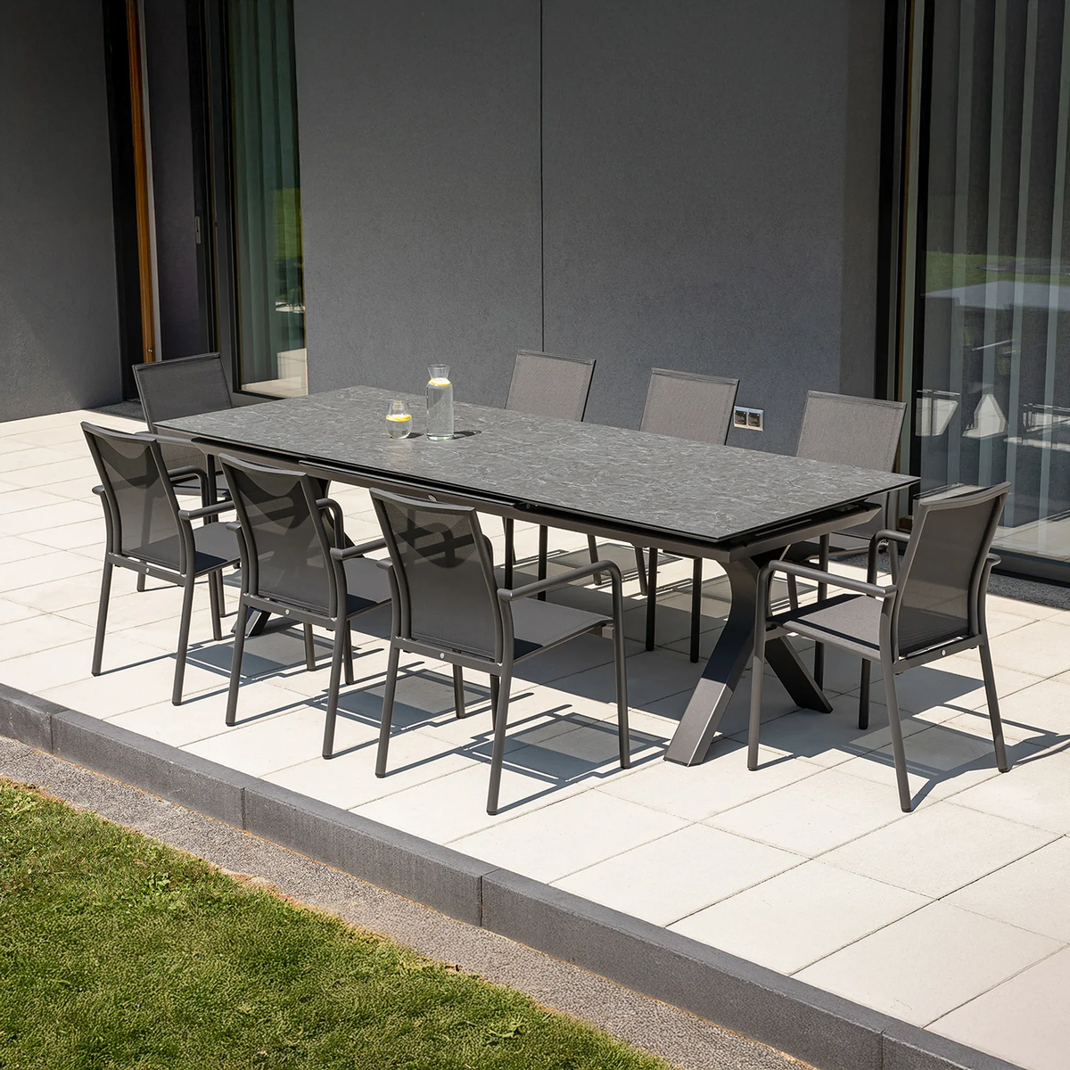 Stół ogrodowy TORO 260 - 360 cm antracyt - Ekskluzywne i luksusowe ...